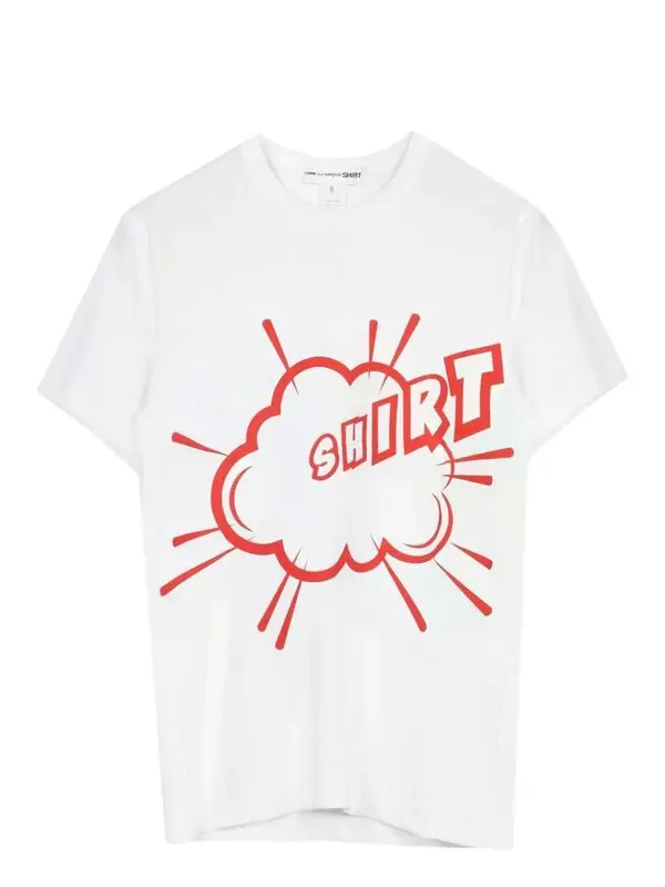Comme Des Garçons Print T-shirt - White