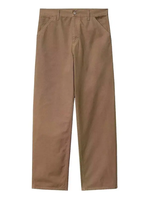 Carhartt Work In Progress Logo-patch Trousers - Brown
