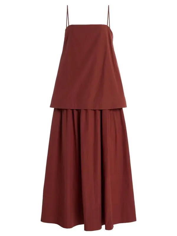 HOUSE OF DAGMAR Cotton Maxi Dress - Brown
