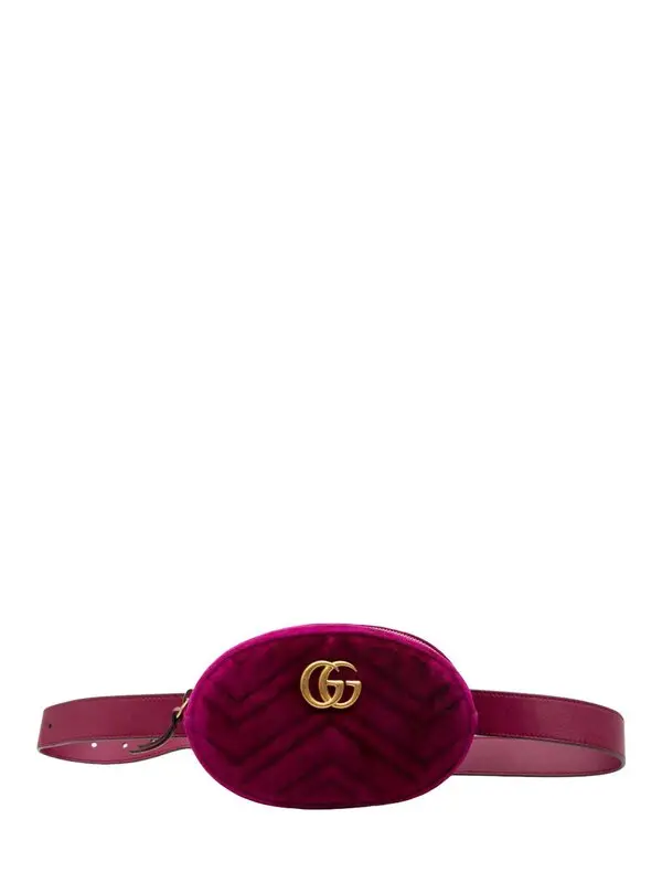 Gucci Gg Marmont Matelassé Belt Bag - Purple