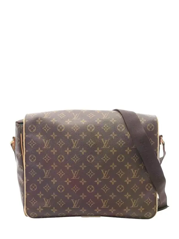 LOUIS VUITTON 2002 Monogram Abbesses Crossbody Bag - Brown