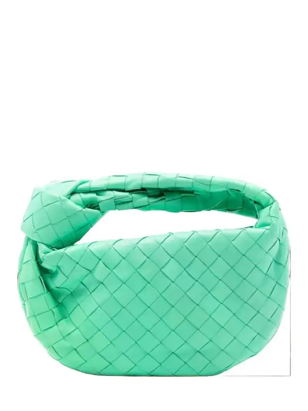 Bottega Veneta Mini Nappa Intrecciato Jodie Hobo Bag - Green