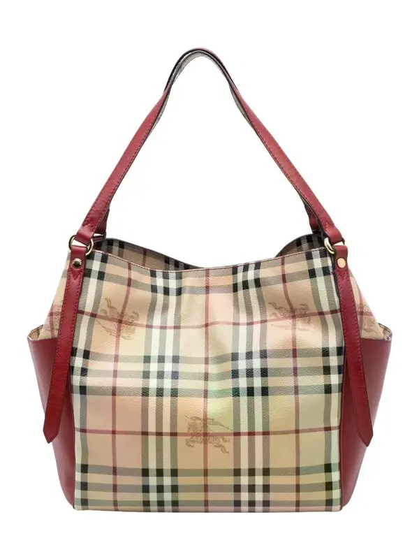 Burberry Small Haymarket Check Canterbury Tote Bag - Brown