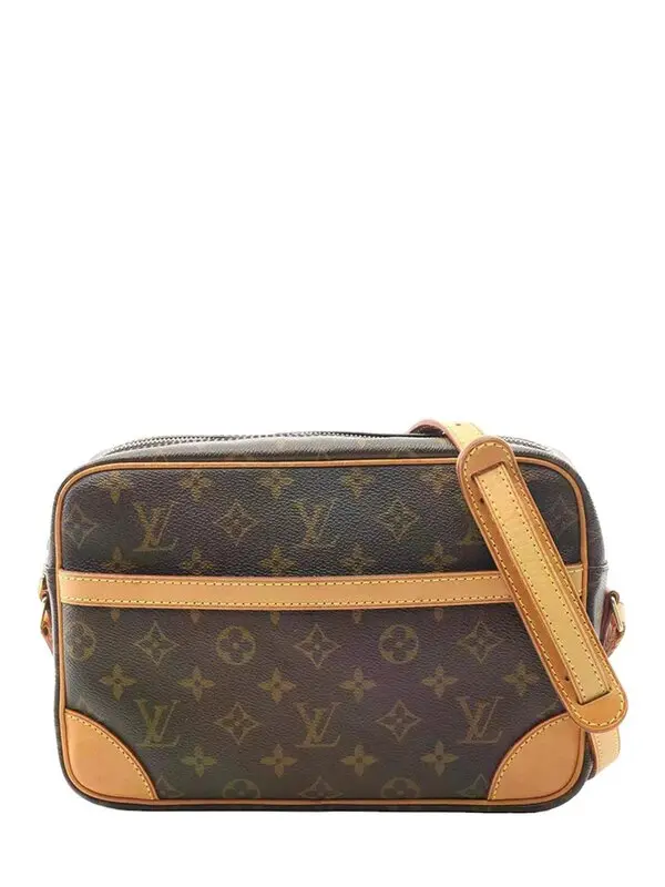 LOUIS VUITTON 2005 Monogram Trocadero 27 Crossbody Bag - Brown