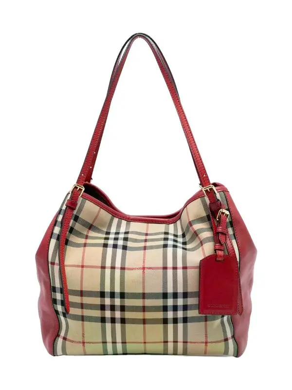 Burberry Haymarket Check Canterbury Tote Bag - Brown