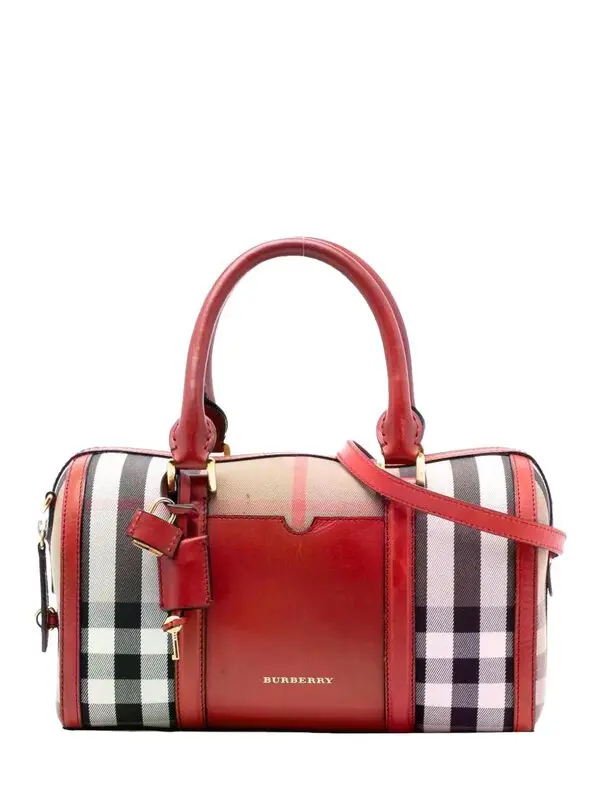Burberry House Check Alchester Sactorial Boston Bag - Brown