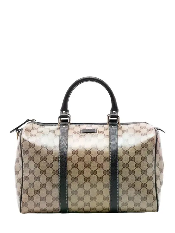 Gucci Medium Gg Crystal Joy Boston Bag - Brown