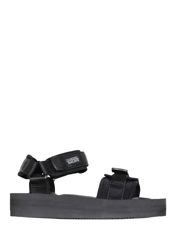Suicoke Platform Strap Sandals - Black