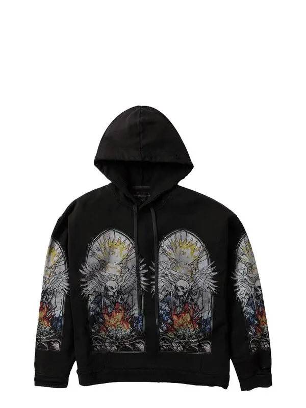 WHO DECIDES WAR BY EV BRAVADO Skull Hooded Pullover - Multi