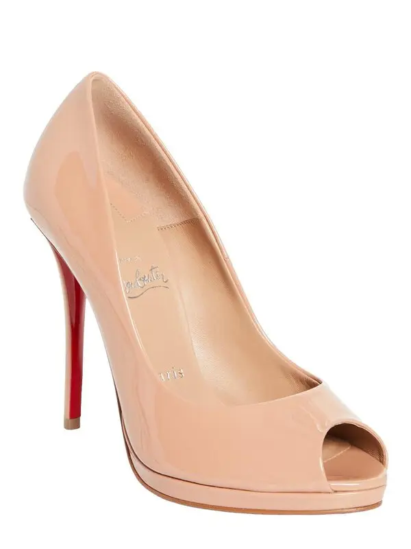CHRISTIAN LOUBOUTIN Lady Z Peep-toe Pumps - Blush/blush