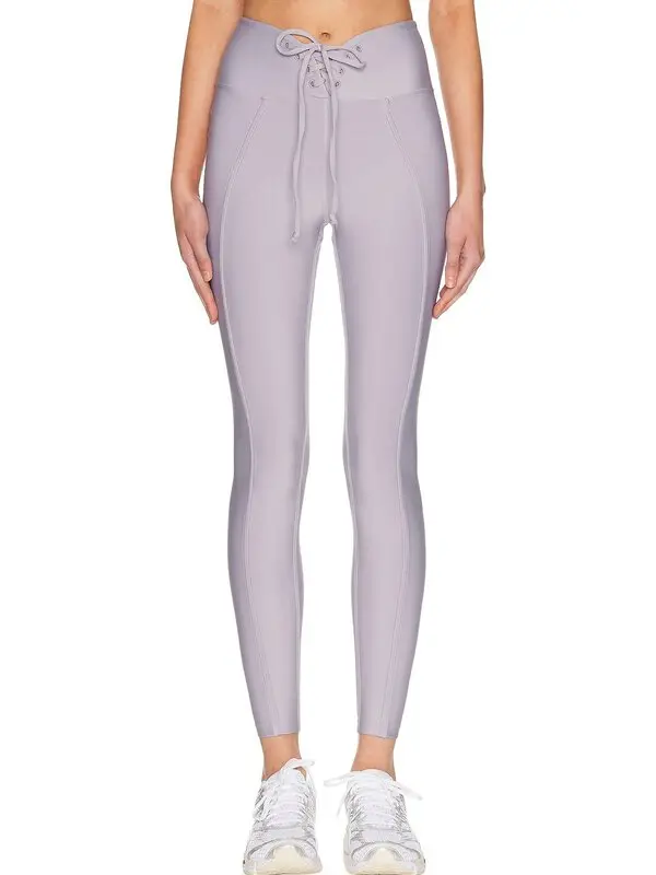 Year Of Ours Field Legging In Lavender - Lilac Grey