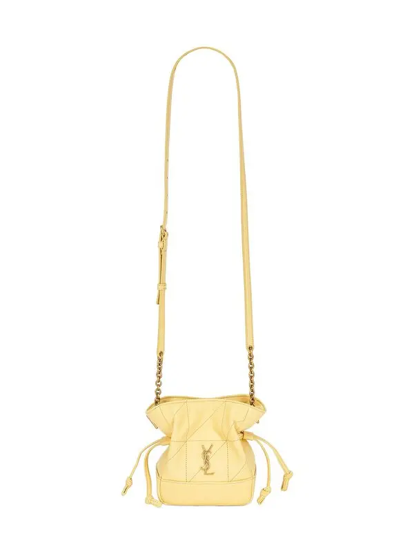Saint Laurent Jamie Mini Shoulder Bag - Soft Lemon