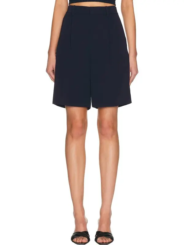 Ralph Lauren Minetta Pleated Short - Icon Navy
