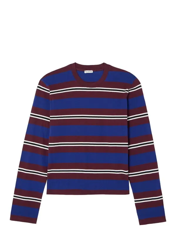 KALLMEYER Wynn Striped Cotton-jersey T-shirt - Ecru