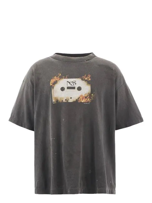 SAINT MXXXXXX X Nas Tee - Black