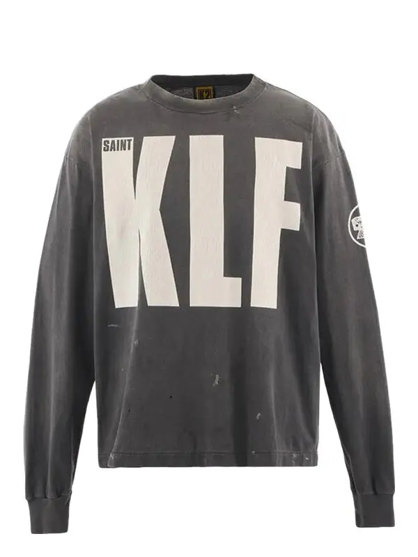 SAINT MXXXXXX X The Klf Long Sleeve Tee Washed - Black