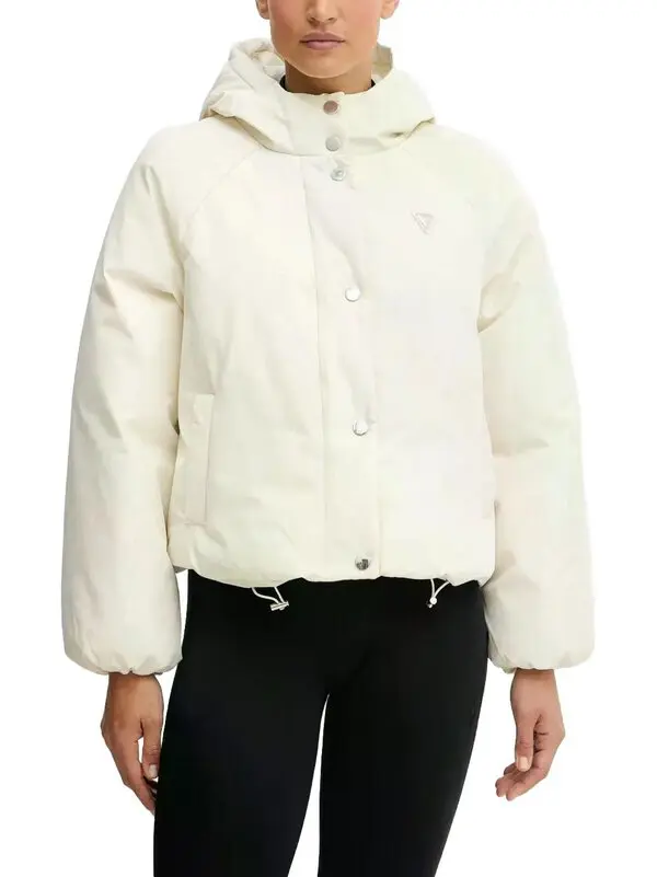 Guess Hooded Quilted Jacket - Neutrals