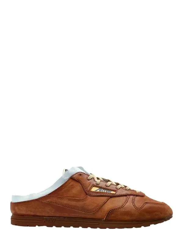 AUTRY Leather Slip-on Sneakers - Brown