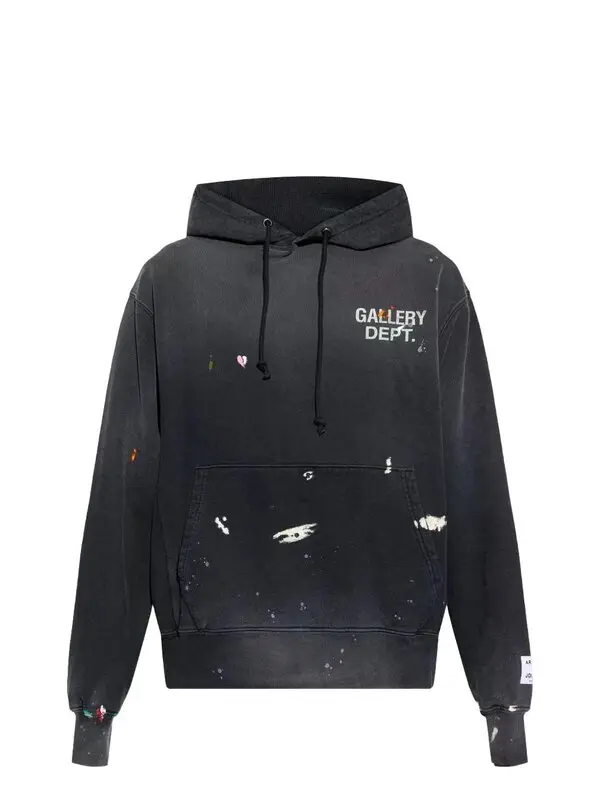 GALLERY DEPT. Logo Print Hoodie - Black