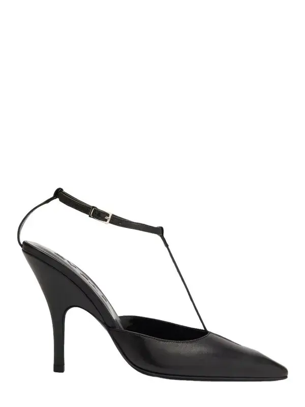 By Far Tara Square-toe Pumps - Black