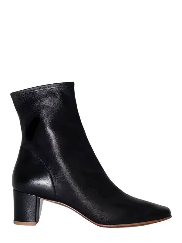 By Far Sofia Square-toe Block-heel Boots - Black