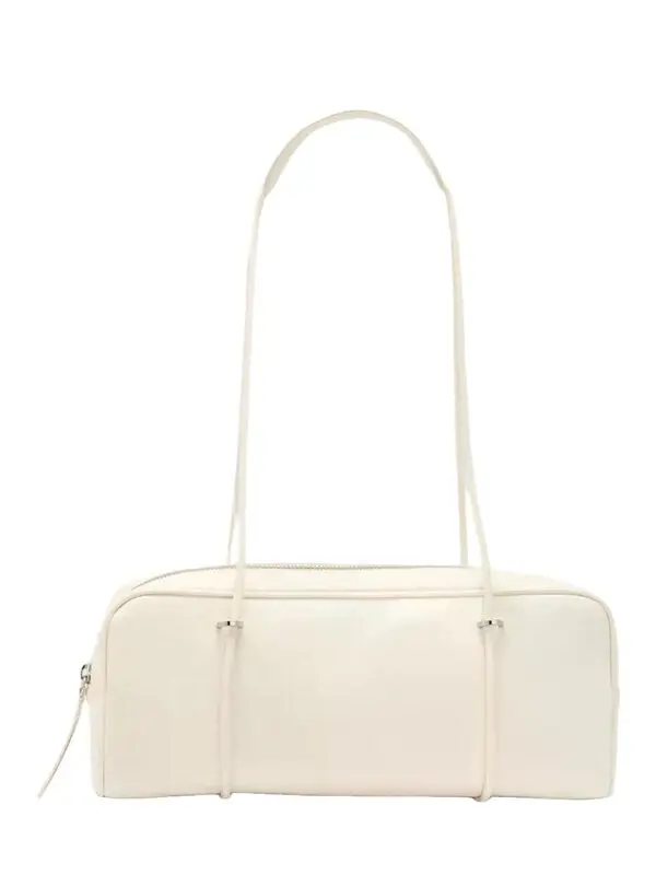 By Far Kimberly Leather Shoulder Bag - Neutrals