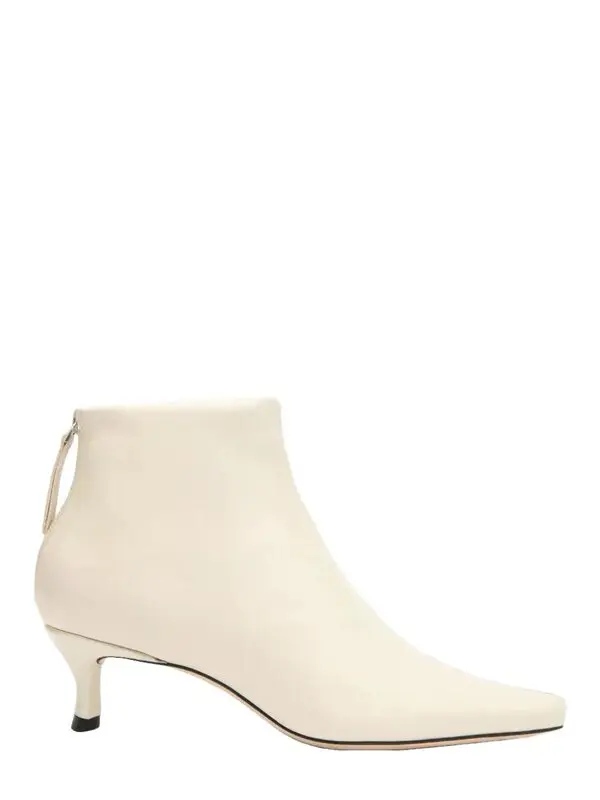 By Far Kitten Stevie 22 Stretch Seam Ankle Boots - White