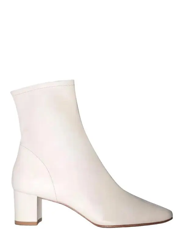 By Far Almond-toe Ankle Boots - Neutrals