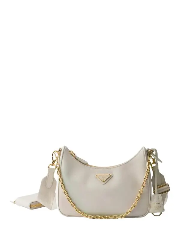 Prada Re-edition 2005 Leather Shoulder Bag - Neutrals