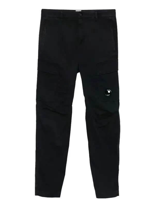 C.P. COMPANY Logo Patch Cargo Trousers - Blue