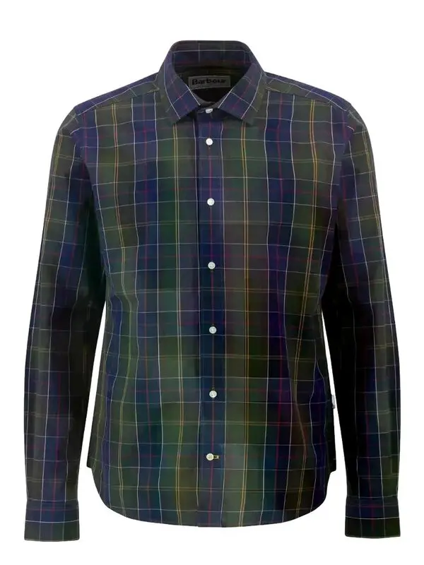 Barbour Kenton Tartan Buttoned Shirt - Blue