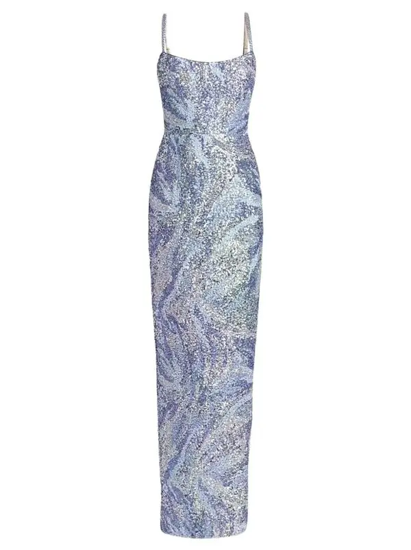 BRONX AND BRONCO Dahlia Maxi Dress - Blue