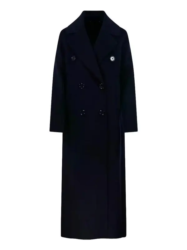 Max Mara Buttoned Coat - Blue