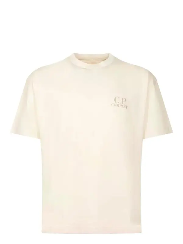 C.P. COMPANY Logo T-shirt - Neutrals