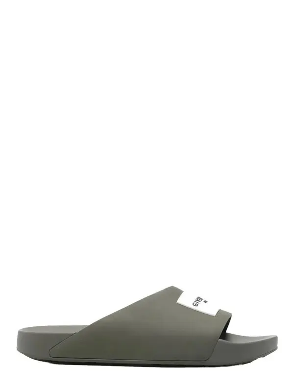 Givenchy Logo-detail Slides - Green