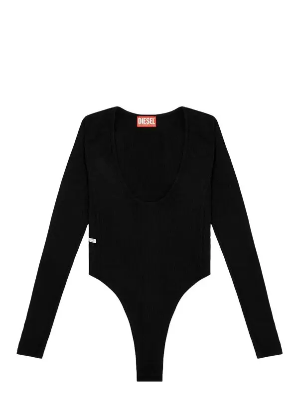 DIESEL T-bodyn Ribbed Bodysuit - Black