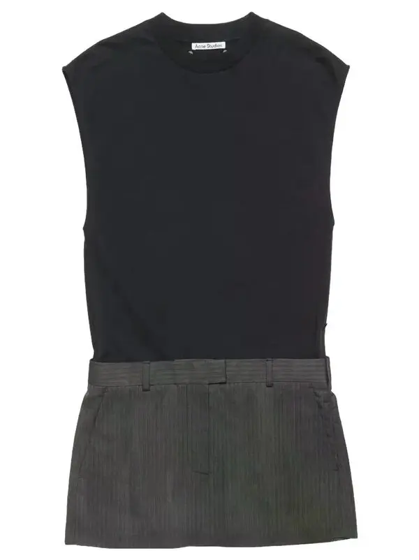 Acne Studios Panelled Mini Dress - Black
