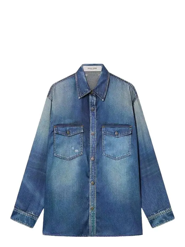 GOLDEN GOOSE Pocket Shirt - Blue