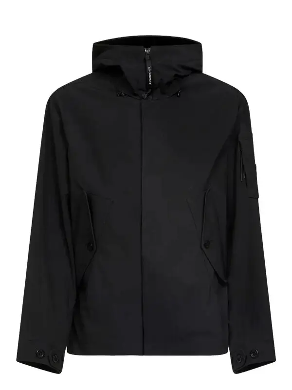 C.P. COMPANY Hooded Zip Jacket - Black