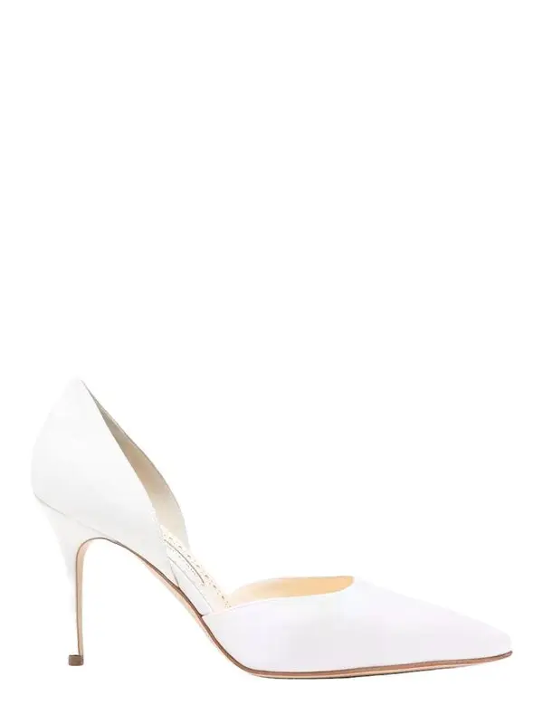 Manolo Blahnik Taylerbinu Pointed Heeled Pumps - White