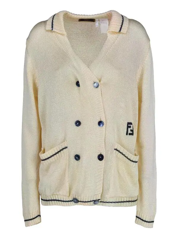 Fendi Double-breasted Cardigan - Neutrals