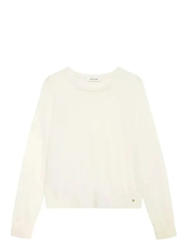 ANINE BING Cropped Knitwear - White