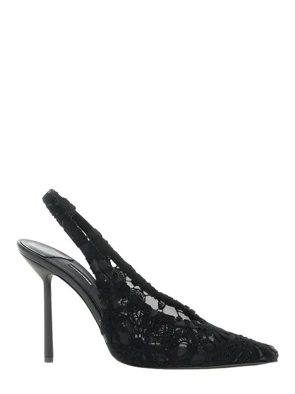 LE SILLA Chantilly Slingback Pointed Pumps - Black