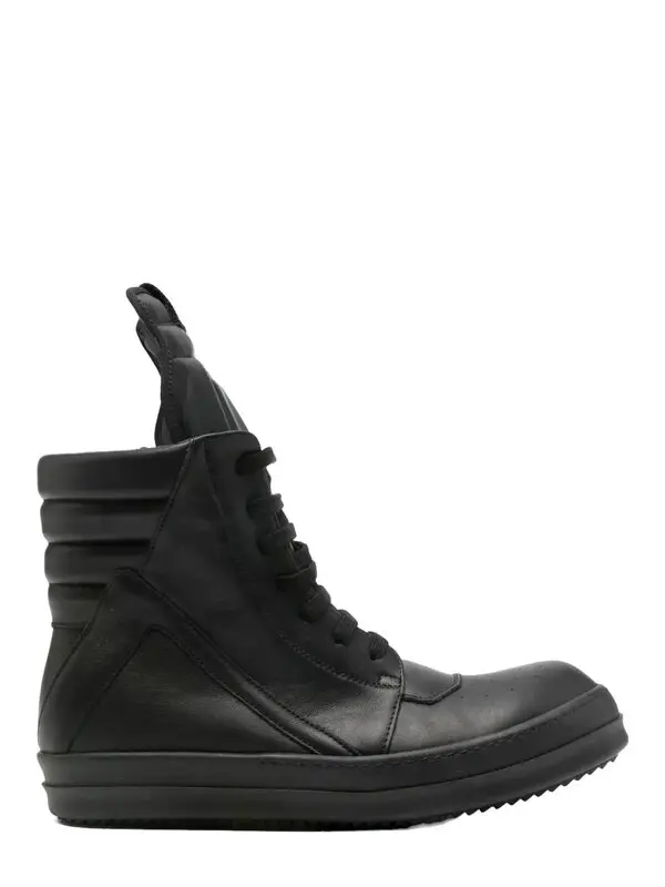Rick Owens Geobasket Padded Zip-fastening High-top Sneakers - Black
