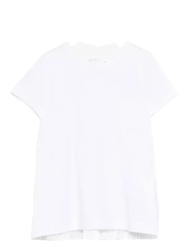 Sacai Ruffled T-shirt - White