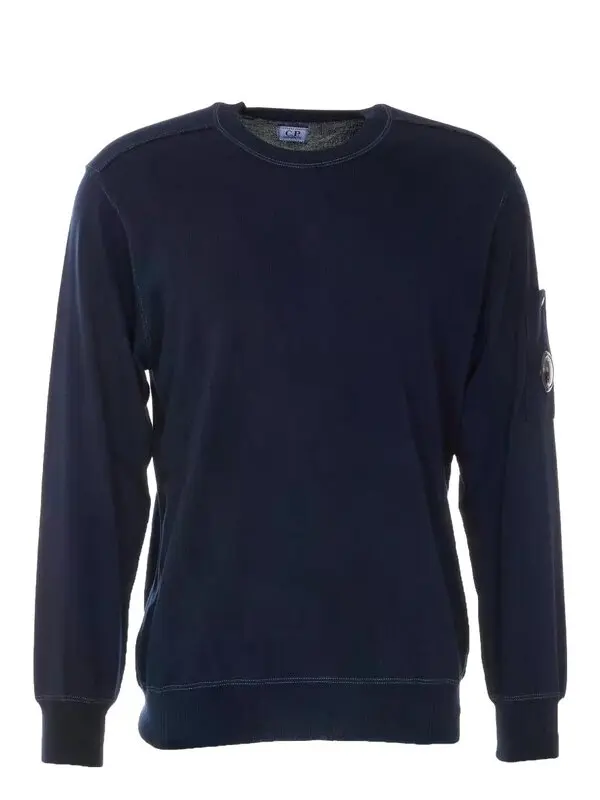 C.P. COMPANY Lens-detail Sweater - Blue