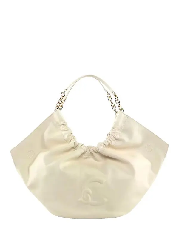 COCCINELLE Chain-handle Leather Tote Bag - White