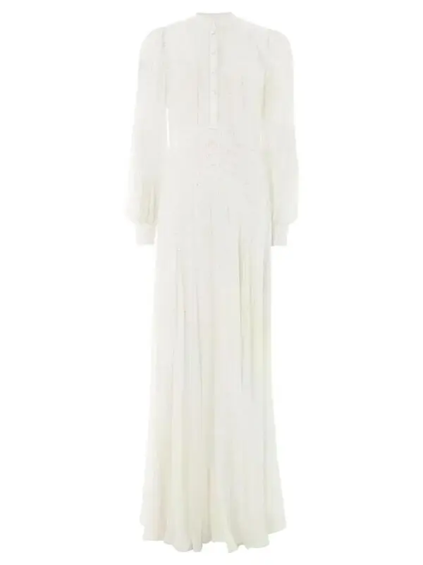 TEMPERLEY LONDON Villanelle Buttoned Maxi Dress - Neutrals