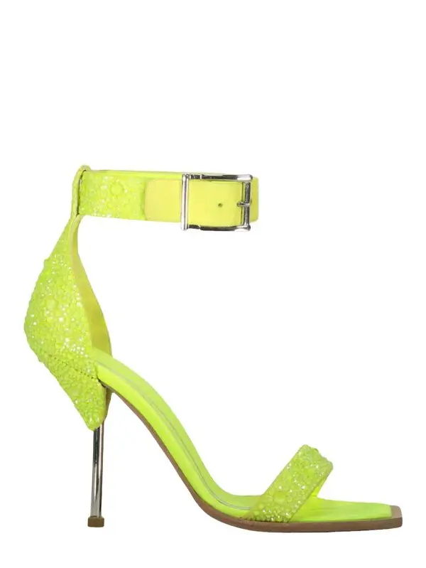Alexander McQueen Strap Heeled Sandals - Yellow