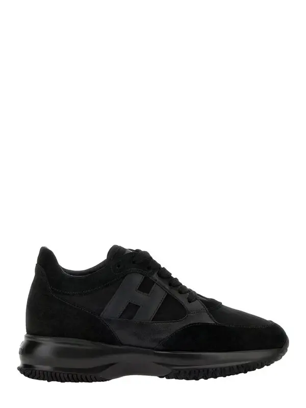 Hogan Lace-up Low Top Sneakers - Black